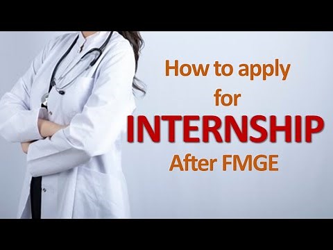 INTERNSHIP PROCESS | How to Apply for Internship after passing FMGE ?