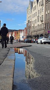 Centuries-old wooden walls, silent witnesses to trade, fire, and rebirth — Bryggen stands as living history carved in timber. 🇧🇻🏘️ #Bryggen #PureHistory #BergenNorway | Norway is Beautiful