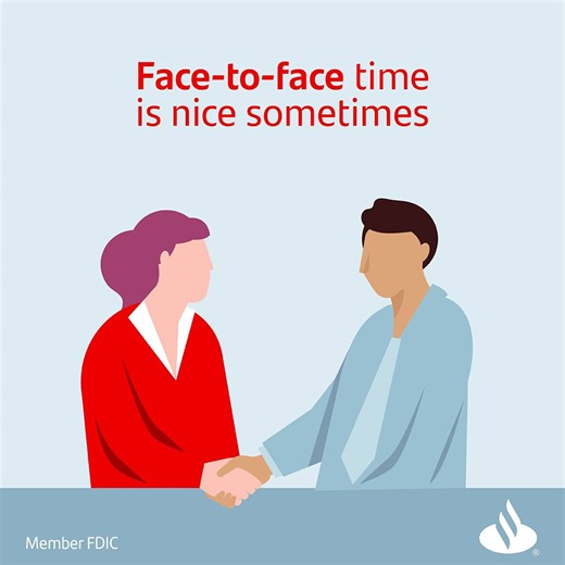 Book online → Meet in-person. Schedule your appointment with a banker to talk about how we can help you with your financial goals. https://www.santanderbank.com/booking | Santander Bank US