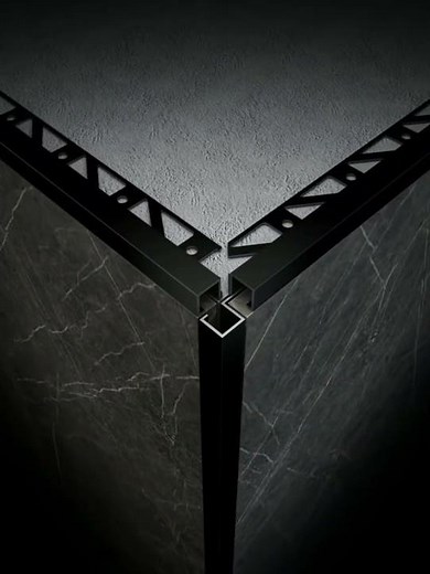 How to Install Tile Edge Trim? It's Easy - Just Watch#Made #aluminum #building #Ceramic #tiletrim