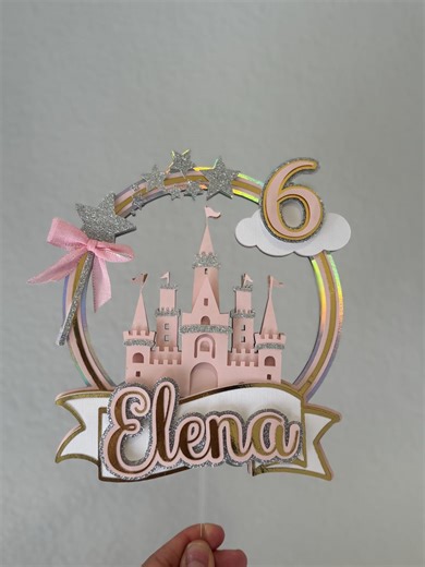 Princess Cake Topper, Castle Centerpiece - Etsy