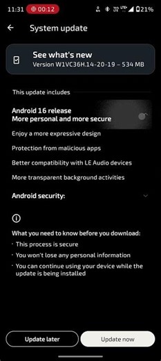 Moto edge 60 fusion software update| Moto edge 60 fusion android 16| security patch update|