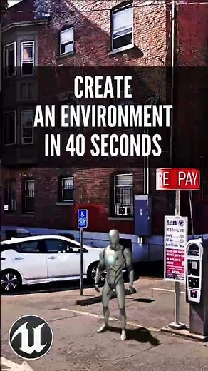 How to create a realistic environment in 40 sec #unrealengine #ue5 #3d #3dart