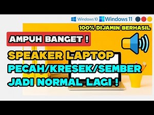 HOW TO SOLVE/FIX THE SPEAKER/AUDIO/SOUND BROKEN/CRACKS ON WINDOWS 10 LAPTOP 11- PART 2