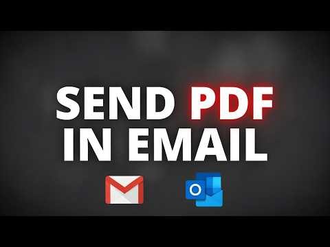 How to Send a PDF File Through Email