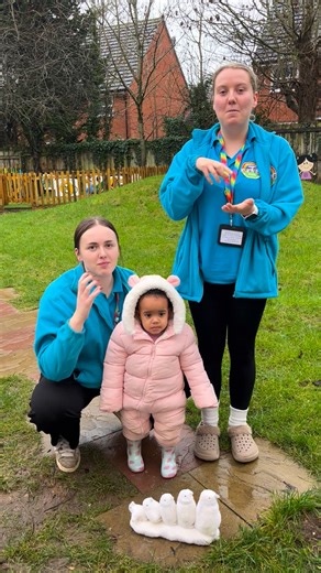 Our makaton sign for next week in babies is🐧🐧 | Finkley Down Farm Nursery & Preschool