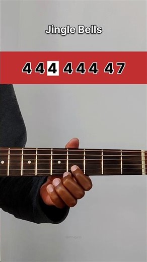 Jingle Bells on One String 🎸 Christmas Song #shorts #lesson