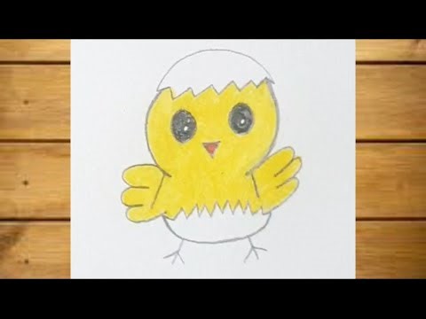 Cute Chick Drawing | Easy Step-by-Step Art for Kids & Beginners 🐥✨