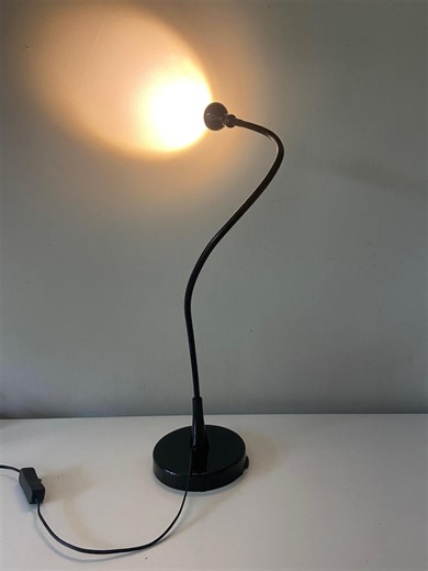 Vintage IKEA Jansjo Desk Lamp: Black Gooseneck Reading Light - Etsy