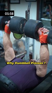 1.5M views · 25K reactions | Why dumbell presses ? Understand the real benefits behind dumbell presses & right execution of dumbell press to achieve these benefits. Brand ambassador @myproteinin Link in bio Code-MUKESH #thegym #dronacharyathegym #dumbellpress #barbellpress #benchpress #ﬁtness #bodybuilding #powerlifting #workout #training #insta #reel #virals #mukeshgahlot | Mukesh Singh Gahlot | Facebook