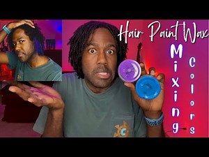 LOC TUTORIAL | Blue and Purple Hair Paint Wax | How to Get a Two-Toned Look with Locs | Microlocs