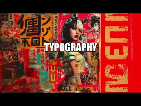 Percussive background music for typography animation