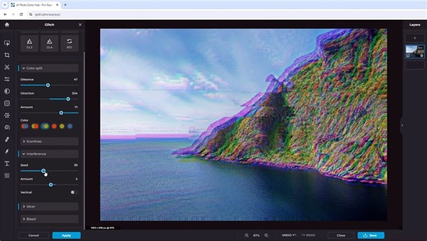 Pixlr X Section 22 Glitch