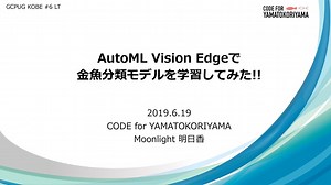 AutoML Vision Edgeで金魚分類モデルを学習してみた / Kingyo Classification Model with AutoML Vision Edge