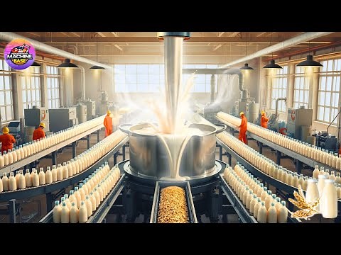 How Oat Milk Is Made In Factory l Oat Milk Factory Process