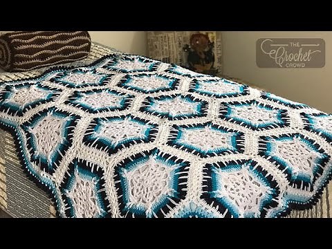 Crochet Winter Blizzard Snowflake Afghan