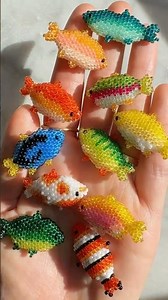 Beaded Fishes 🐠 #beadwork