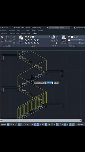 How to Make Quick Railing in AutoCAD | AutoCAD Railing Design Tutorial | AutoCAD Tricks
