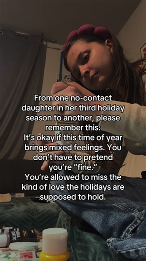 You’re allowed to protect yourself, even during the holidays. #foryoupage #MentalHealth #nocontact #boundaries #fyp
