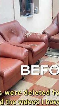 Old Leather Sofa ✨ Stunning New Look | Sofa Repair Transformation 2025 #furniture #sofa #homedecor