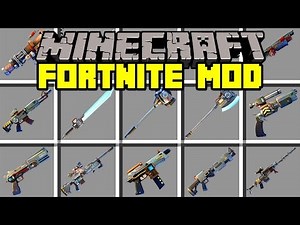Minecraft FORTNITE MOD! | NEW FUTURASTIC WEAPONS, ARMOR, AND MORE! | Modded Mini-Game