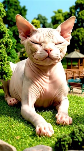 ❤️ The World's Kindest Giant: Grandma Cat Watches Over the Tiny City #animalstories#cat