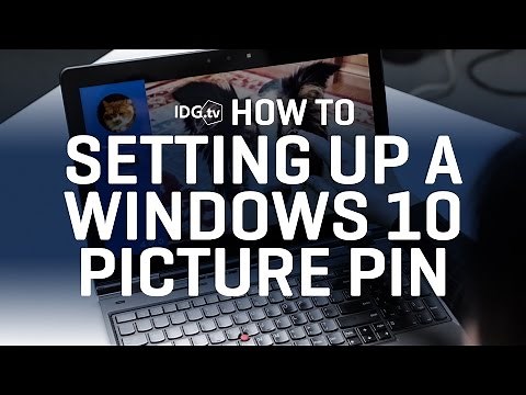 Setting up a Windows 10 picture PIN