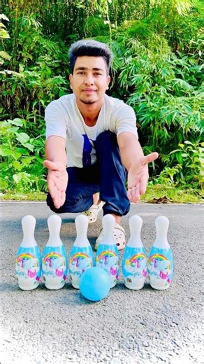 New Mini Bowling Set 🎳 Unboxing testing #shorts