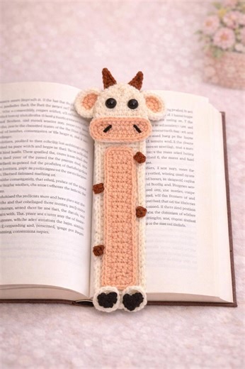 Crochet Cow Bookmark Pattern, Cute Animal Bookmark, Easy Crochet Gift, Amigurumi Bookmark PDF - Etsy