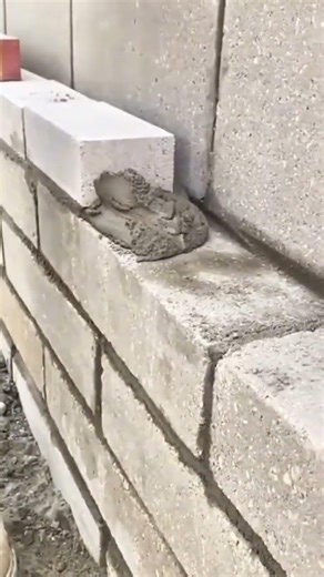 The Process of Installing Lightweight Bricks with Mortar Mix