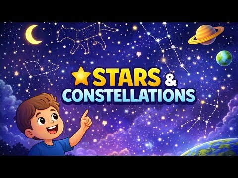 What Are Stars & Constellations? | Fun Space Learning for Kids #sun #star #leolion #orion #Bigdipper