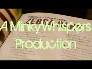 ASMR ~Zebra Cake - Recipe 2 ~ Close up Whisper Mouth Sounds **Warning Tingles inside!!**