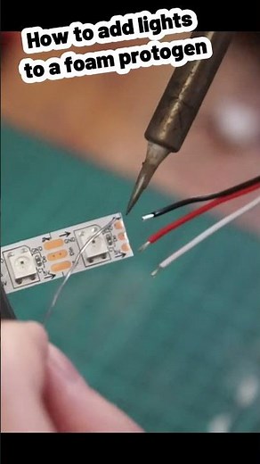How Add Lights On Foam Protogen Heads #fursuitmaker #fursuit #costume #tutorial #howto #pokemon
