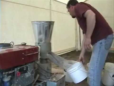 making pellets from leaves
