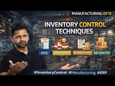 Inventory Control Techniques Explained | EOQ, Safety Stock, Reorder Point & ABC Analysis