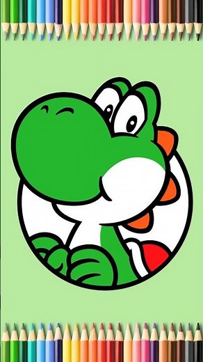 HOW TO DRAW YOSHI | SUPER MARIO | Step-by-step tutorial #yoshi #supermario