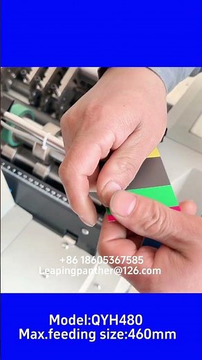 Small paper creasing and perforating machine QYH480#creasing #creasingmachine #perforating