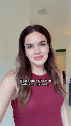 My wife’s ex-husbands pictures are on our wall #trans #wlw #lgbtq #couple