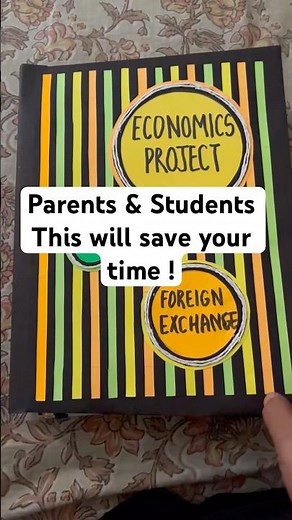 Class 12 Economics Project on Foreign Exchange 💛 full content 2025-26 cbse board #economicsproject