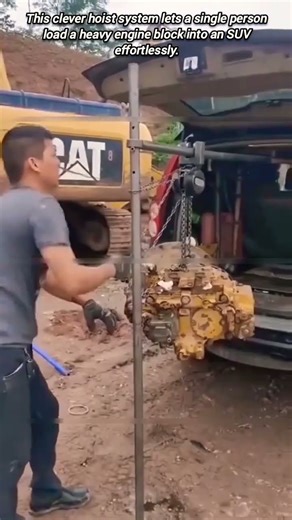 Amazing SUV Hoist System for Heavy Loads.