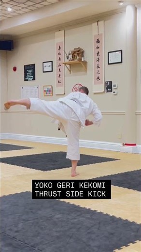 Karate moves: YOKO Geri Kekomi / Side Thrust Kick