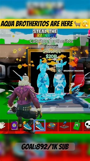 I got aqua brotheritos😮‍💨🔥#fortnite #stealabrainrot