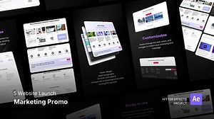Website Launch - Marketing Promo Video After Effects Project