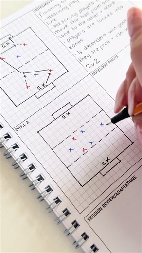 A5 Training Notebook for Coaches and Players