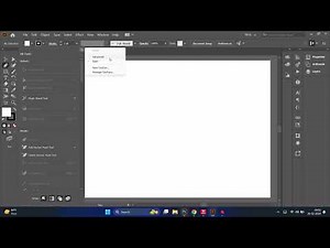 How to change a toolbar advanced and basic in Adobe illustrator.