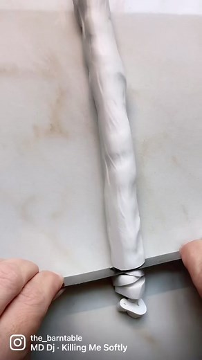 I love using black liquid clay for this technique! #maker #foryou #clayjewelrymaking #processvideo #clayprocess #earrings #smallbusiness #process