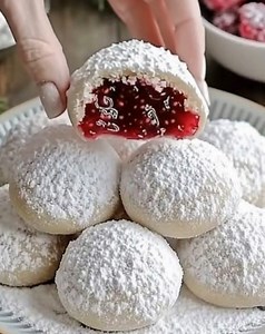 Raspberry-Filled Almond Snow Cookies Ingredients: 1 cup (2 sticks) unsalted butter, softened 1/2 cup granulated sugar 1 teaspoon vanilla extract... | Homestyle American Dishes