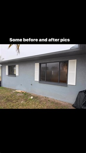 Updated this home in San Carlos Park this week with all new composite impact doors and PGT impact Low-E grey glass windows and slider. 💪 Stucco work wraps up tomorrow! Give us a call—we handle everything start to finish. Family owned. No subcontractors. #SanCarlosPark #CapeCoral #FortMyers #LeeCounty #PuntaGorda #ImpactWindows #ImpactDoors #PGTWindows #HomeUpgrade #FamilyOwned #NoSubContractors | CLA Windows & Doors