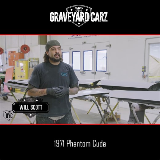 1971 Phantom Cuda front grill paintwork with Will Some music by audionautix.com | Graveyard Carz