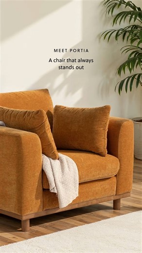 1.6K views | Meet Portia: the chair that elevates your space without trying too hard. Sculpted shape, luxe comfort, and the kind of style that instantly feels like home. | Target Furniture NZ | Facebook